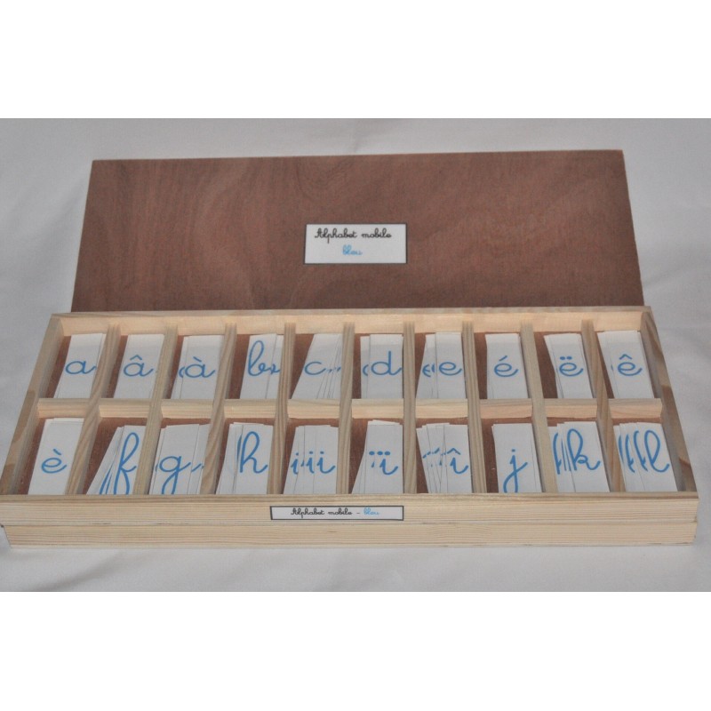 Alphabet mobile bleu - Version 2