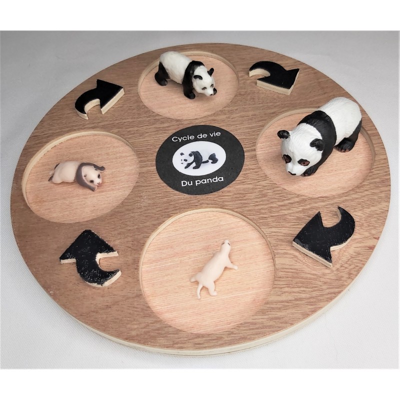 Cycle de vie du panda - plateau + figurines