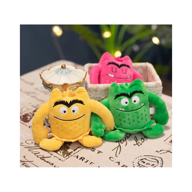 Peluche le monstre bicolore - la couleur des émotions